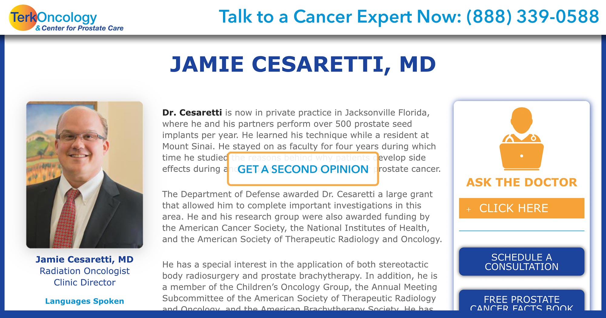 Jamie Cesaretti, MD | Florida Center For Prostate Care - Jacksonville, Fl