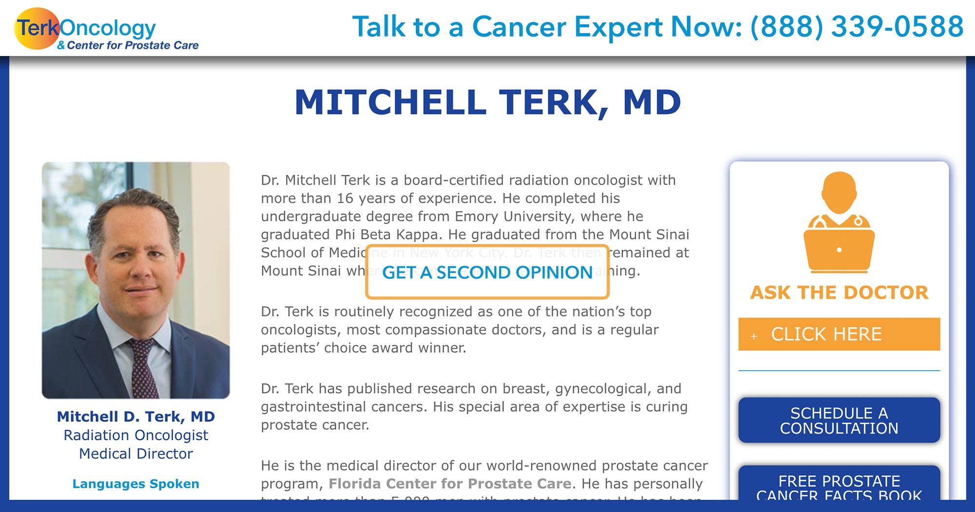 Mitchell Terk MD | Florida Center For Prostate Care - Jacksonville, Florida